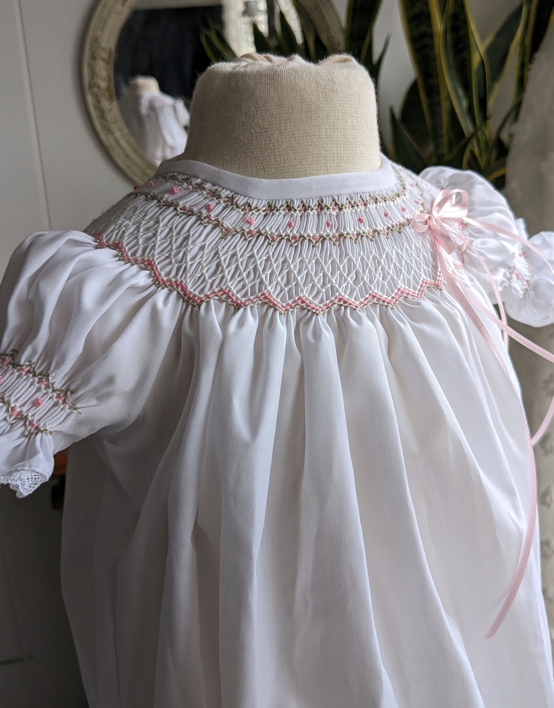 Beautiful Smocked 0-3m Baby Bubble. Newborn Photo Props. Newborn ...