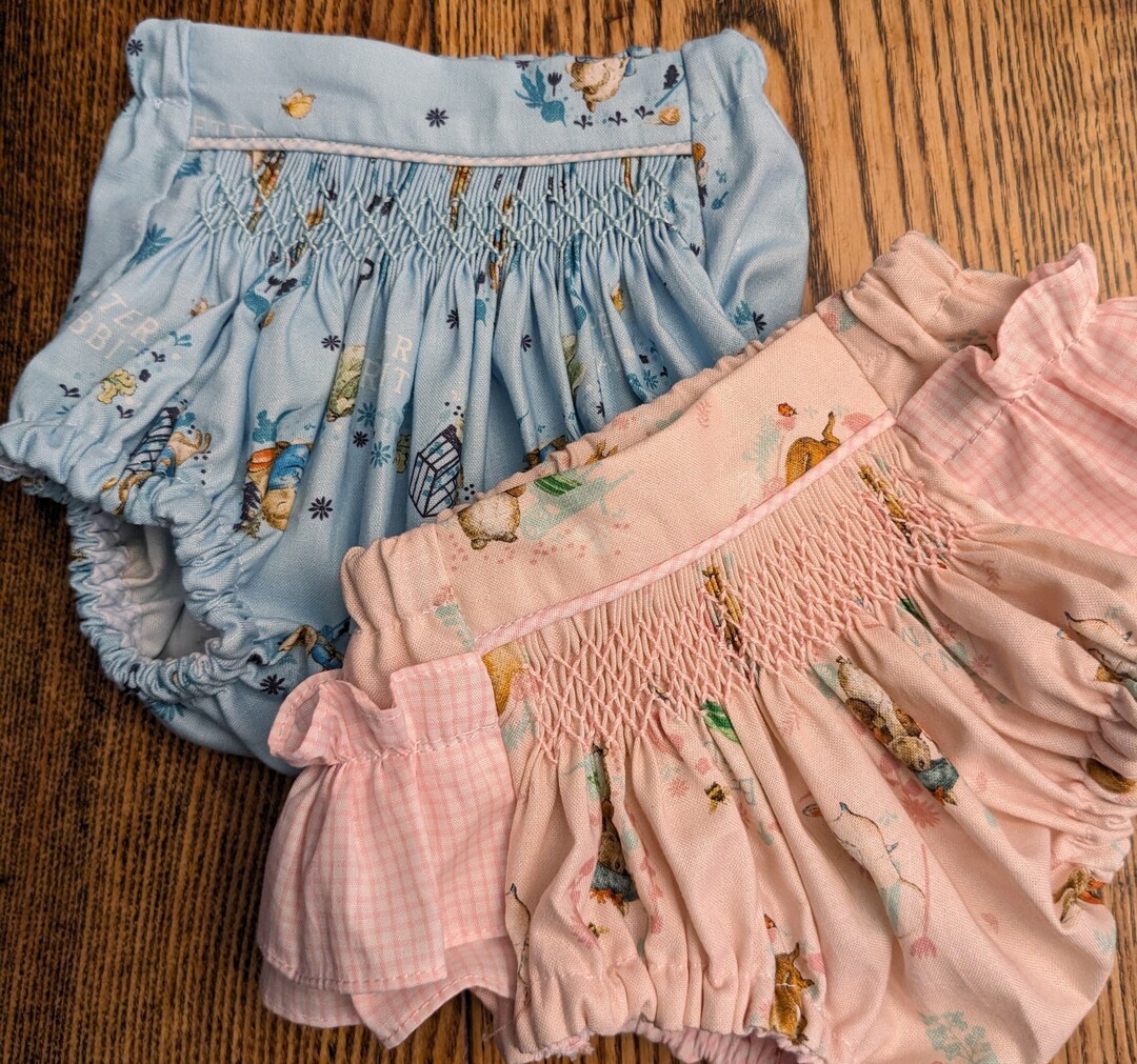 Baby Smocked Bloomers. Boy Bloomers, Girl Bloomers. Beatrix Potter ...
