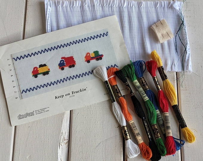 Smocking Kit. Pleated Panel, Threads, Needles, Smocking Plate. Learn to ...