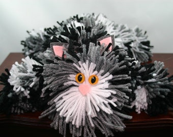 Yellow Tabby Yarn Cat Collectible, Soft Yellow Tabby Yarn Kitty With ...