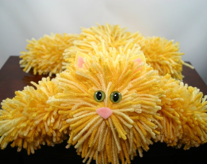 Yellow Tabby Yarn Cat Collectible Soft Yellow Tabby Yarn - Etsy