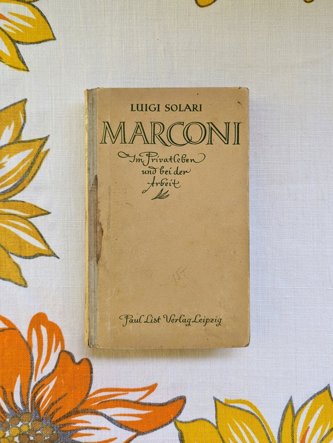Vintage Book // 1942 // Marconi Im Privatleben Und Bei Der - Etsy