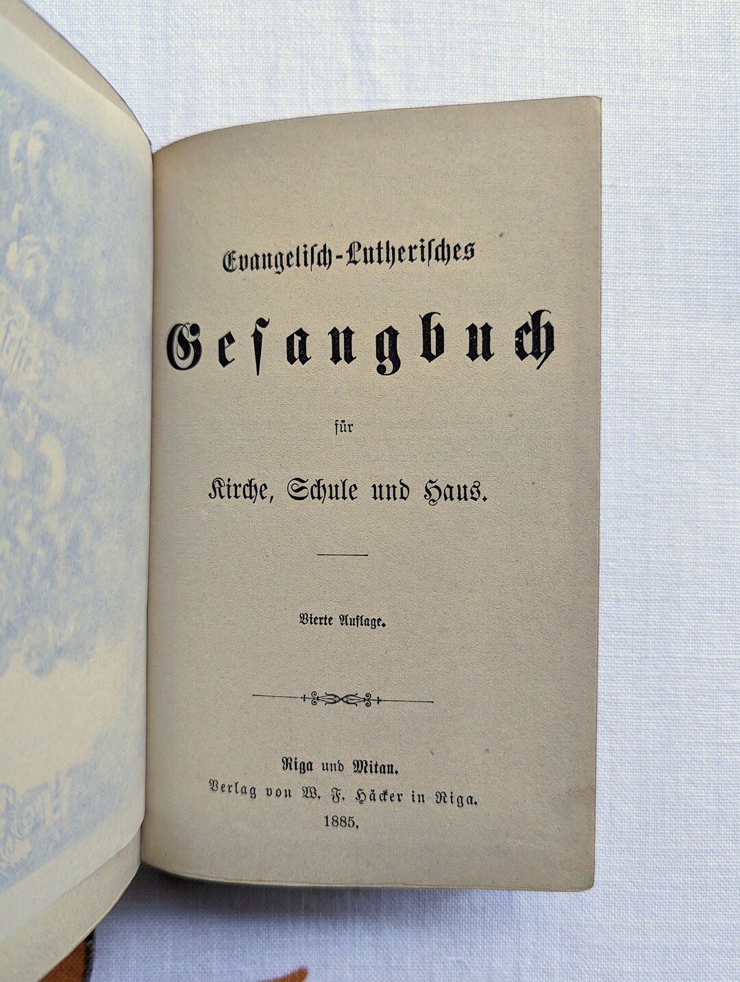 Antique Hymn Book // 1885 // Evangelisch-lutherisches Gesangbuch Für ...