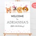Lets Pawty Welcome Sign Puppy Party Sign Dog Birthday Decor - Etsy