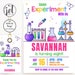 Science Party Invitation, Mad Scientist Invitations, Science Experiment ...