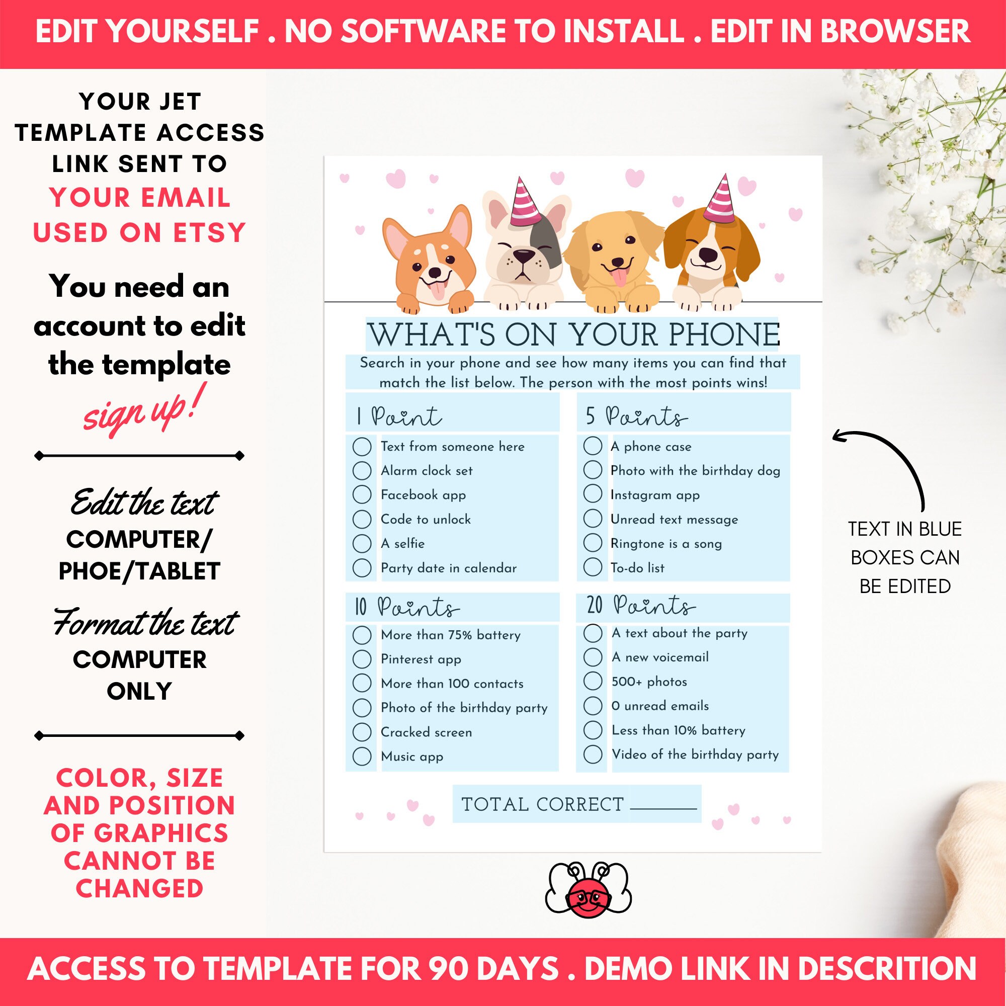 Editable Puppy Party Games Printable Dog Birthday Games - Etsy Australia