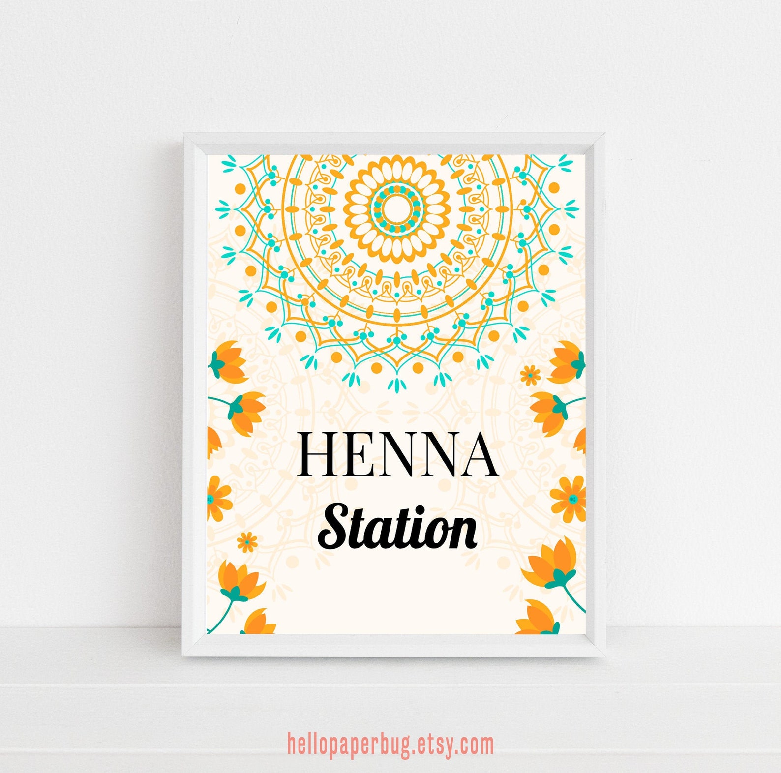 Hindu Wedding Signs, Mehndi Sign, Printable Henna Sign, Henna Booth ...
