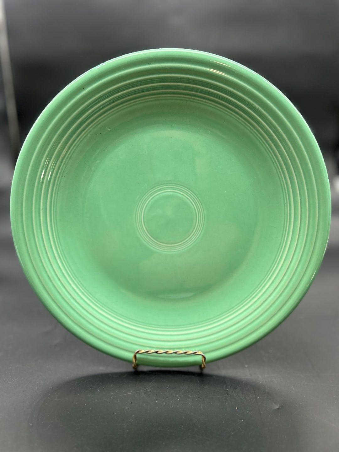 Vintage Fiestaware Homer Laughlin Original Light Green Chop Plate 12 ...