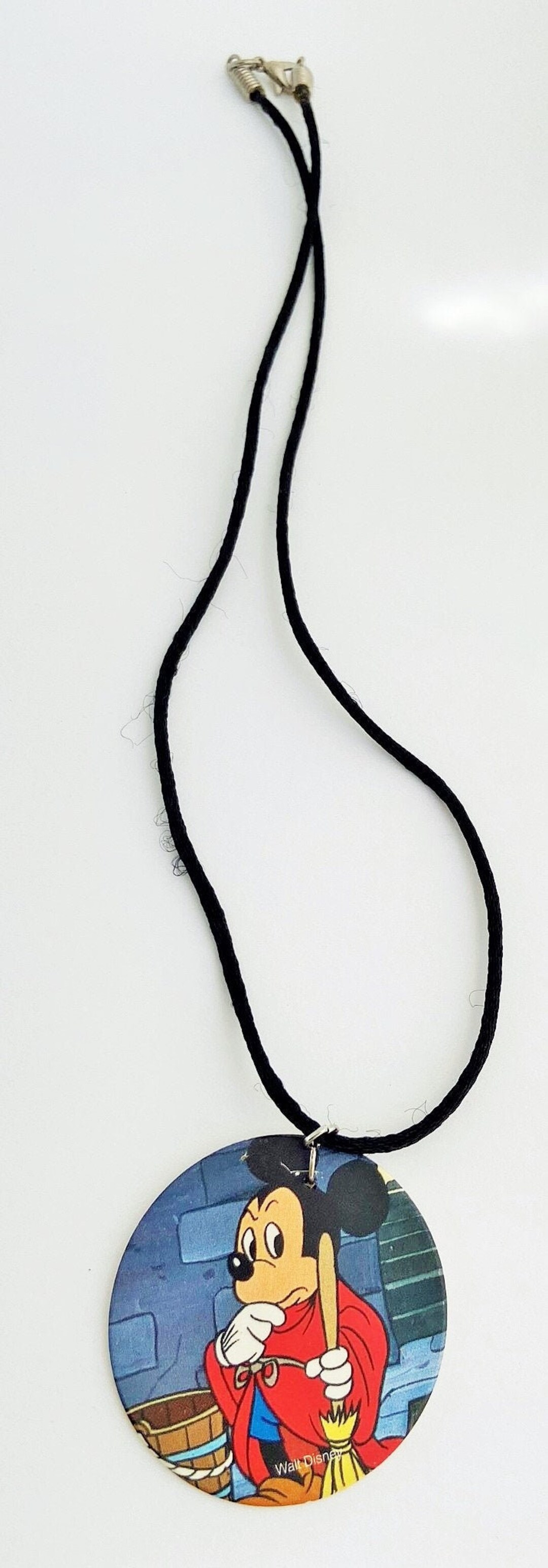 Vintage 90s Disney Fantasia Mickey Wizard's Apprentice Pog Necklace - Etsy