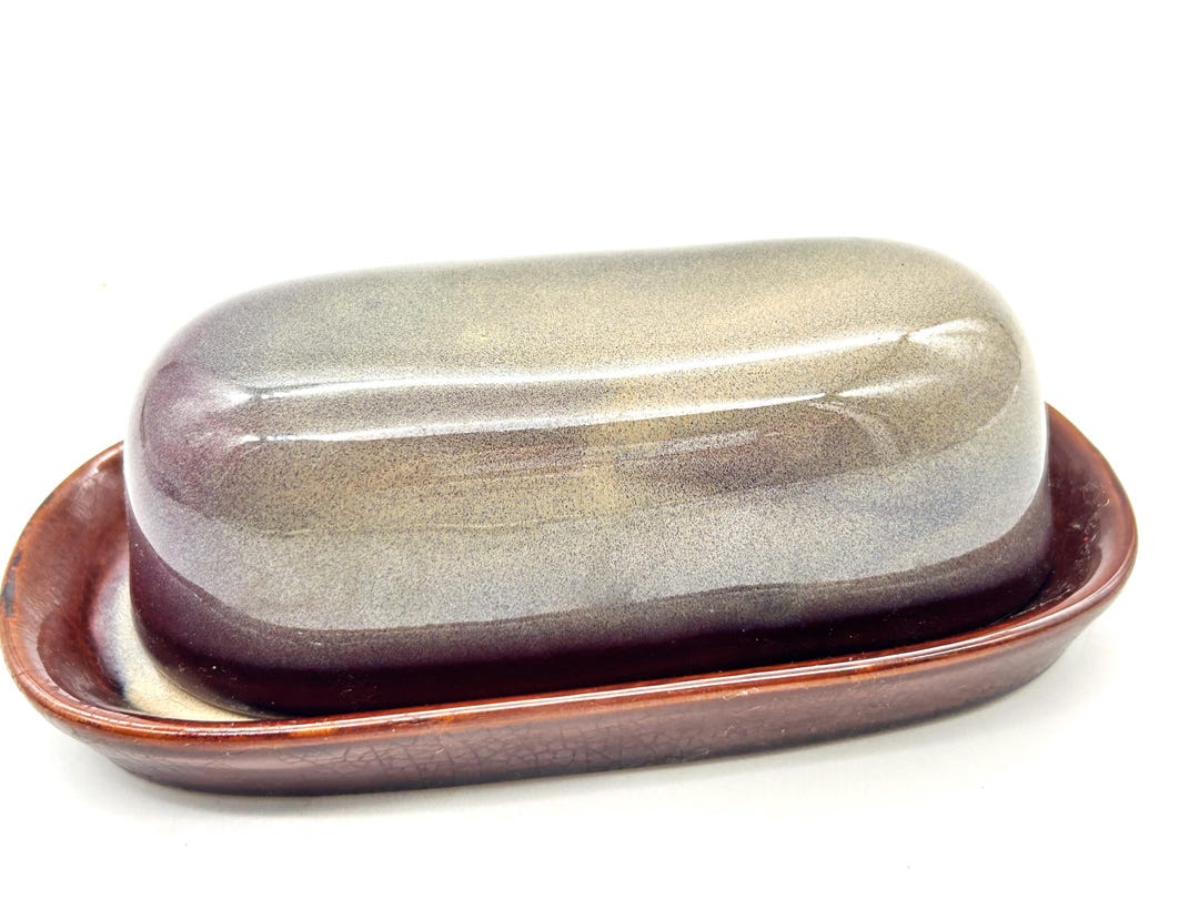 Vintage Sango Nova Brown 4933 Stoneware Butter Dish and Plate - Etsy