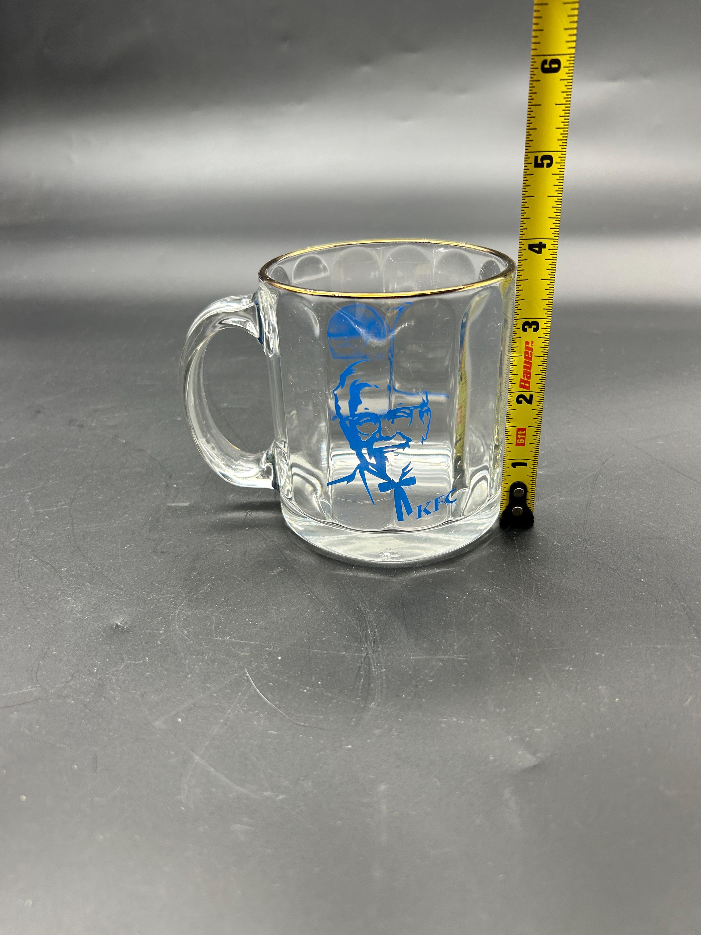 Vintage 12 Oz Clear Glass KFC Kentucky Fried Chicken Colonel Sanders ...