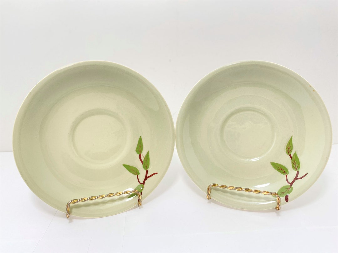 WEIL WARE Blossom Celadon Plate Vintage Green Flower Floral Plate ...