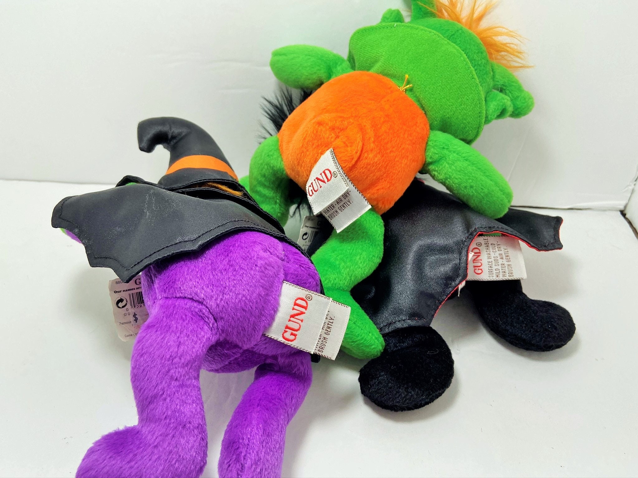 3 Gotta Getta Gund halloween Howlers vampire witch cyclops | Etsy