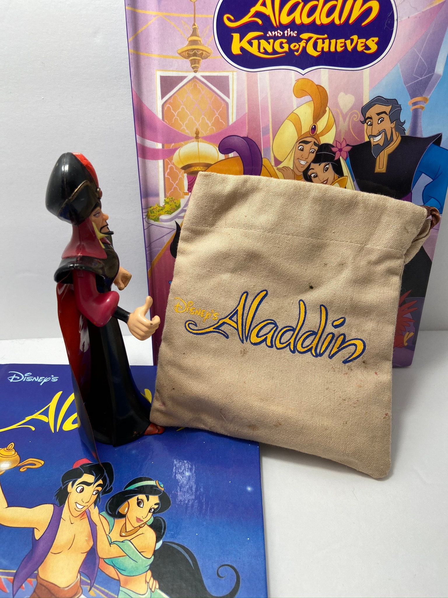 Vintage Lot of 4 Pcs Disney's Aladdin Books and Jafar | Etsy