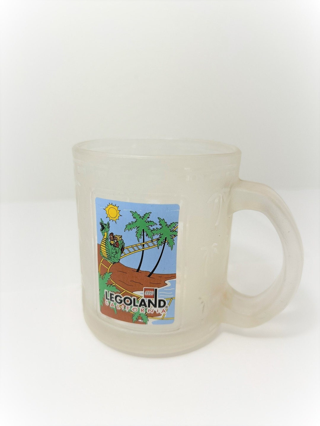 Vintage Glass Palm Tree LEGOLAND Carlsbad California Coffee Tea Mug - Etsy