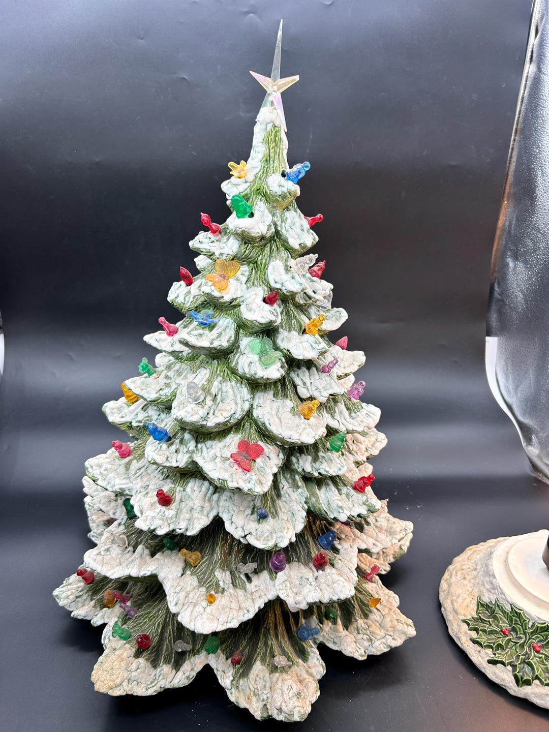 HUGE 23" Ceramic Christmas Tree Vtg 1979 Nowell Mold 5 Piece EUC - Etsy