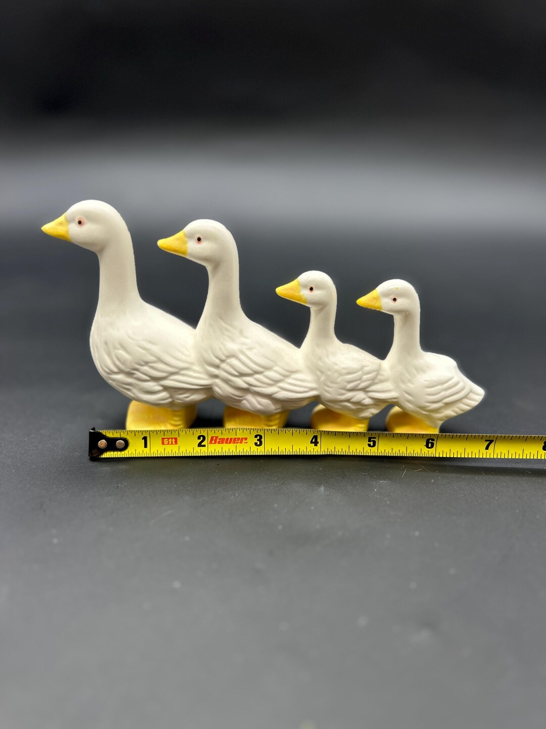 Vintage Dept Department 56 White Geese Ducks in a Row Ceramic - Etsy
