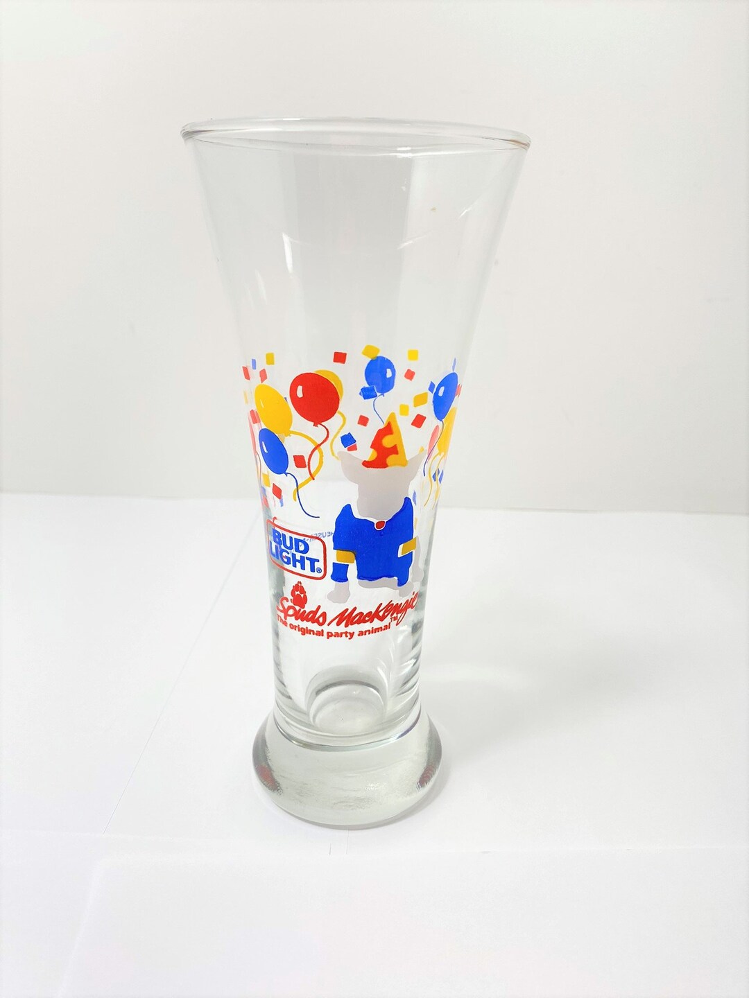 VTG 1987 Bud Light Spuds Mackenzie Pilsner Beer Glass the Original ...