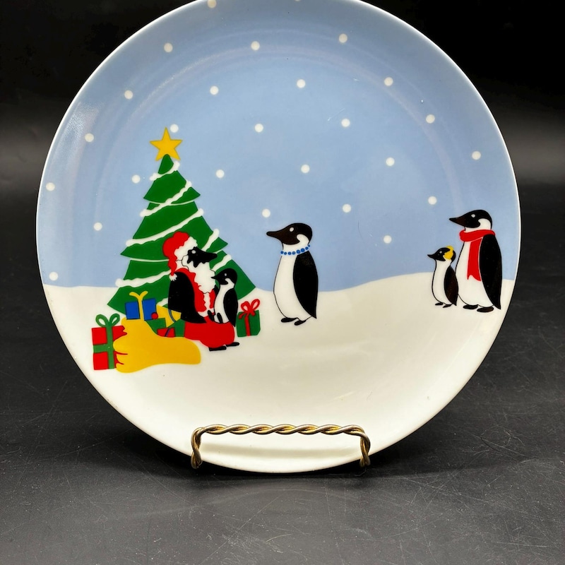 Penguin Plate - Etsy