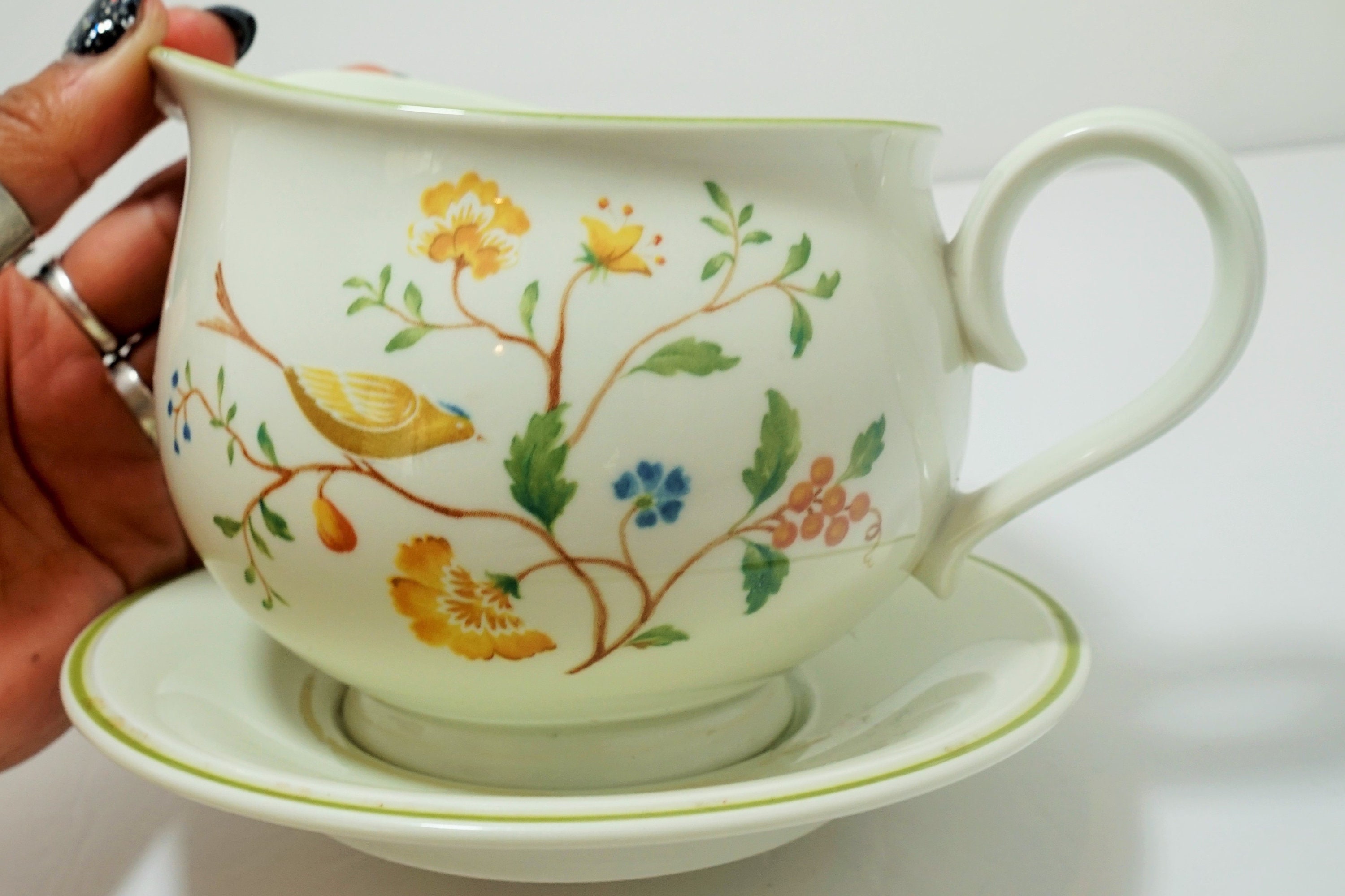 Vintage Versatone Noritake Lineage Pattern Attached Plate | Etsy