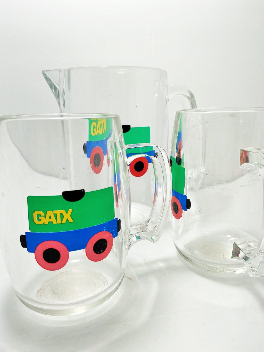 GATX Train Set Pitcher Mugs Drinkware Set - Etsy