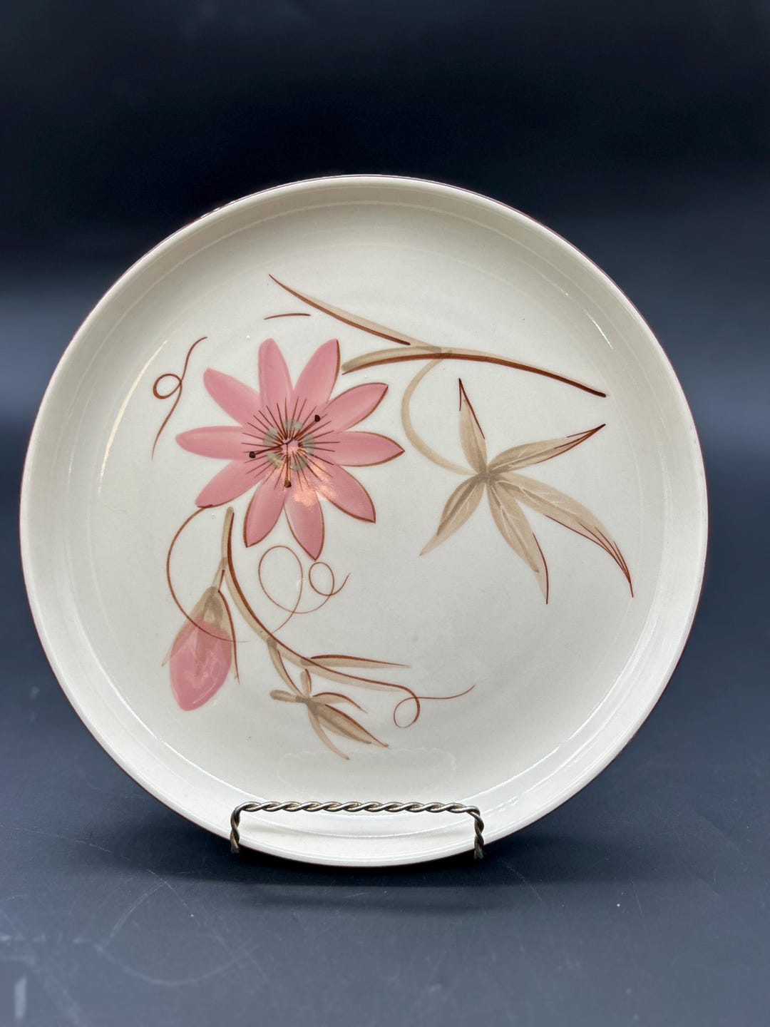 Set of 6 Winfield China Pottery Passion Flower 10 1/8” Dinner Plates ...