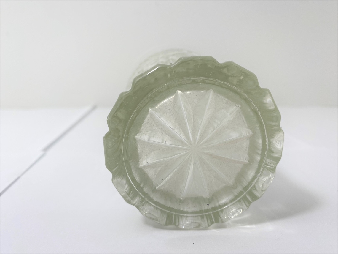 ANCHOR HOCKING Clear Laurel Cut Horizontal Band Ribbed Flared - Etsy