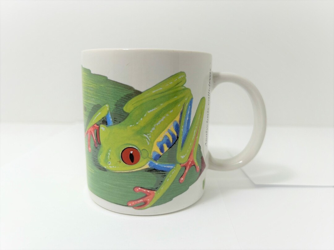 Pedro Gonzalez Red Eyed Tree Frog Coffee Mug VTG Academy Store SF 1990 ...