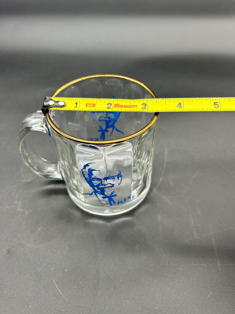 Vintage 12 Oz Clear Glass KFC Kentucky Fried Chicken Colonel Sanders ...
