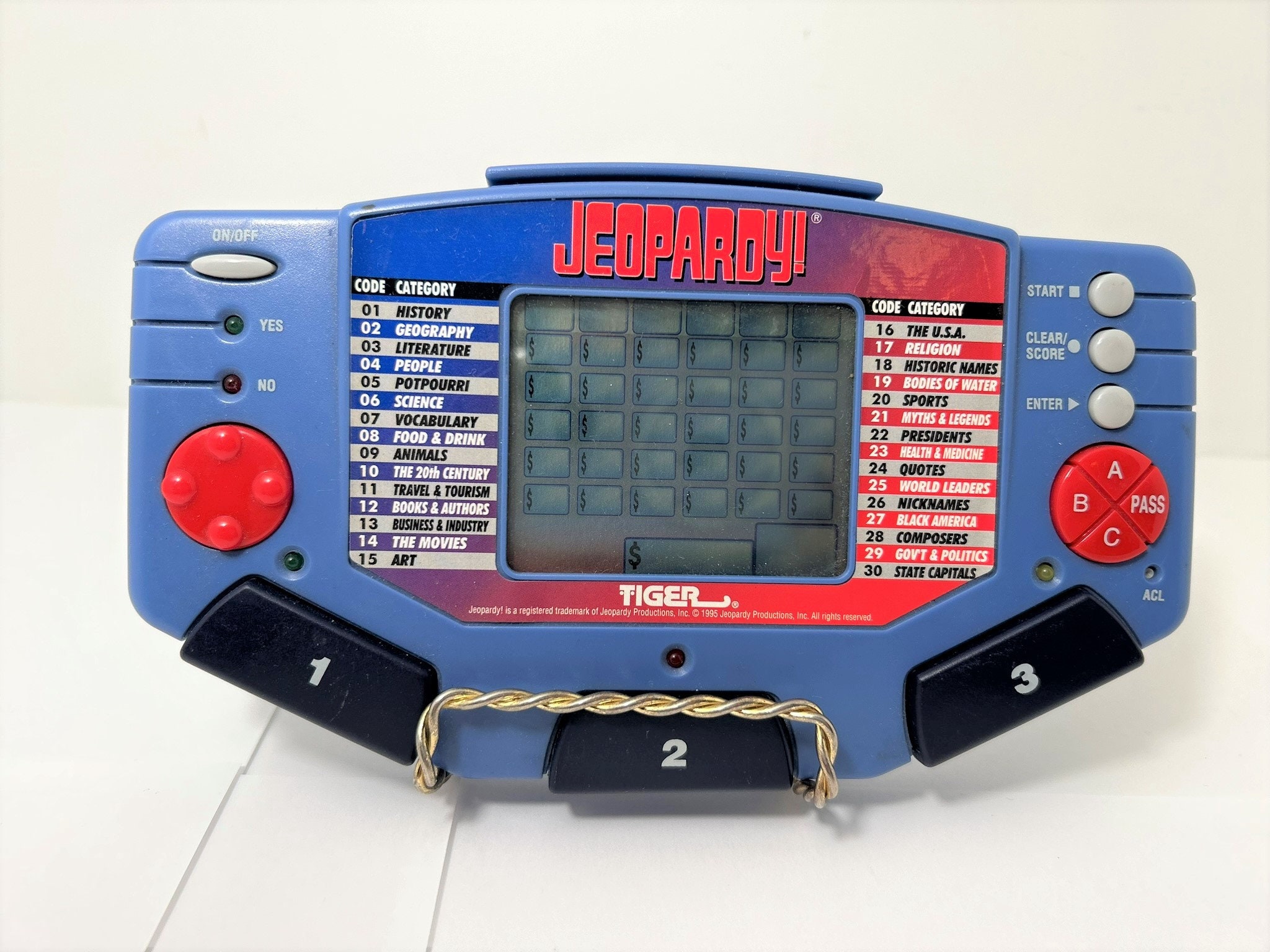 Tiger Electronics Handheld Jeopardy