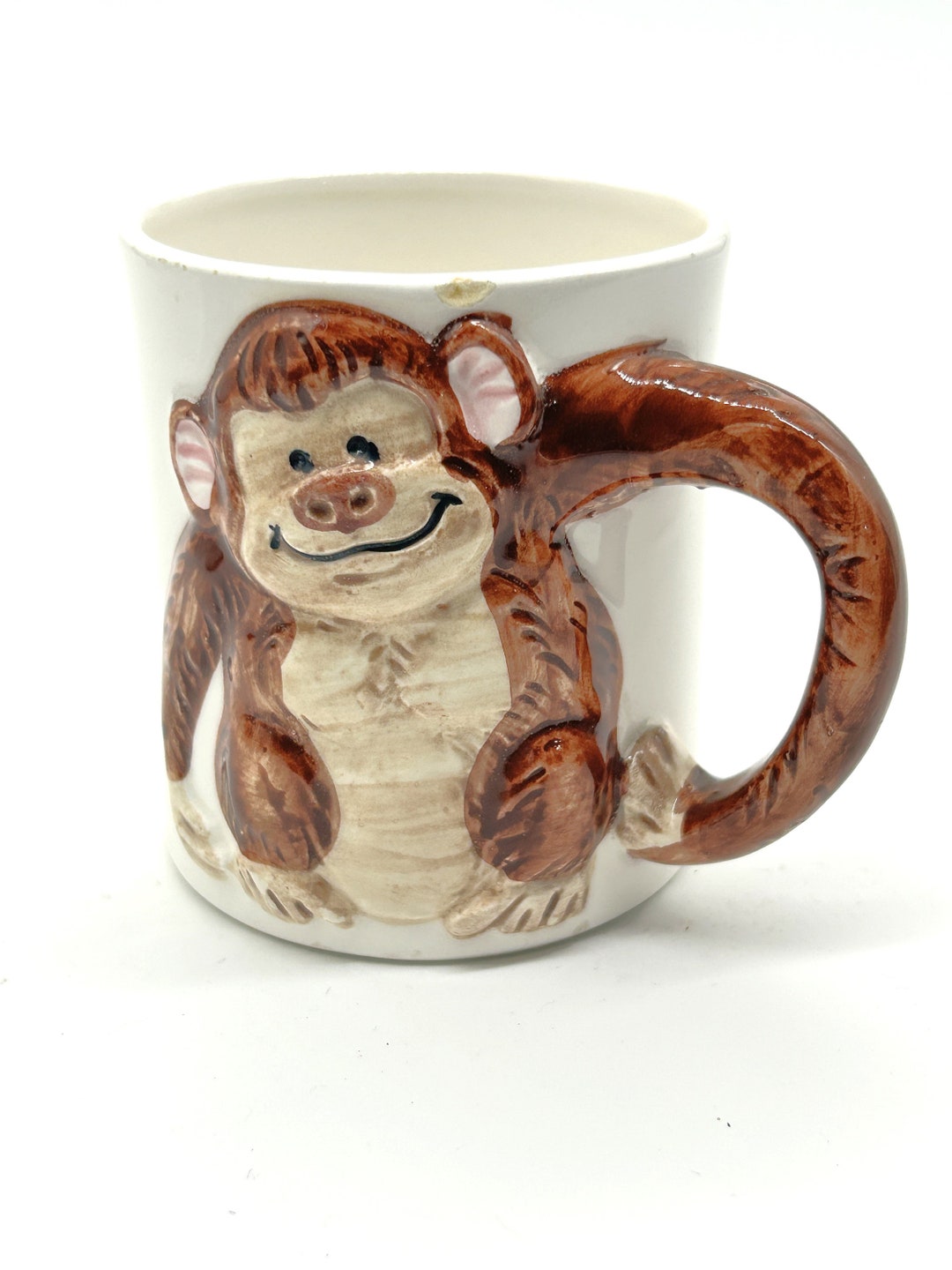 Vintage MCM Children's Kids Mug Cup Monkey Zoo Animal Jungle - Etsy