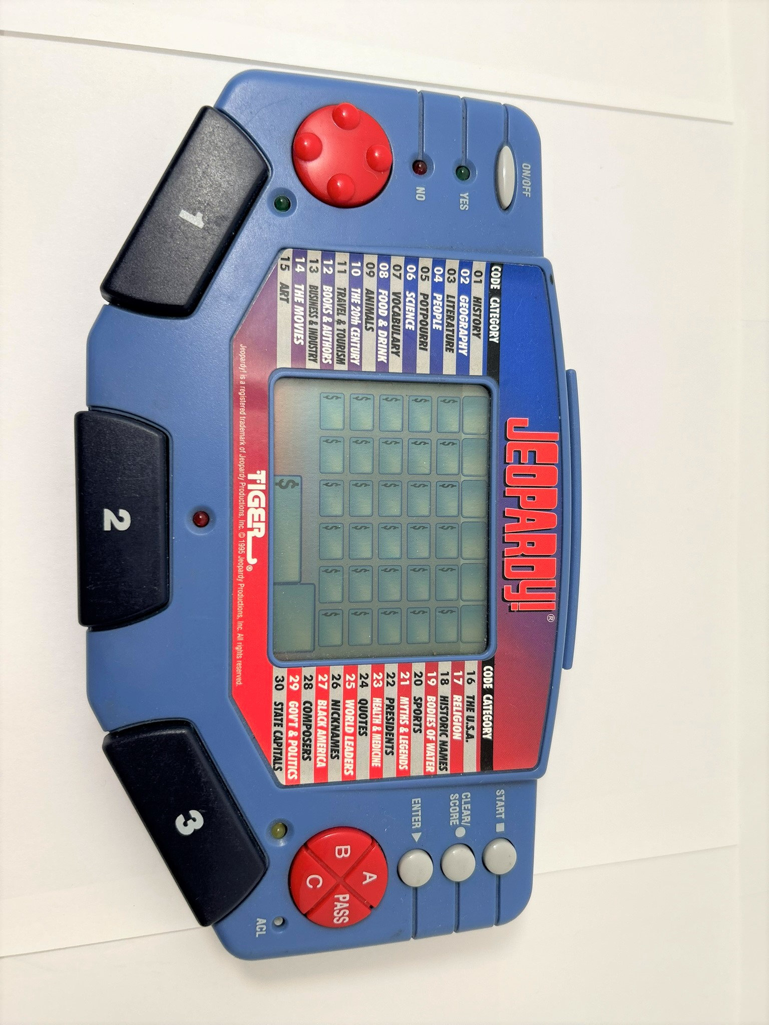 Tiger Electronics Handheld Jeopardy