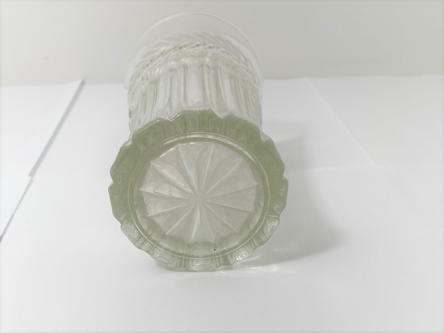 ANCHOR HOCKING Clear Laurel Cut Horizontal Band Ribbed Flared - Etsy