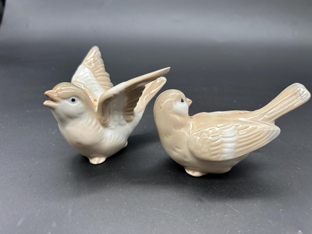Vintage Otagiri Sparrow Bird Figurines Japan Original Sticker - Etsy