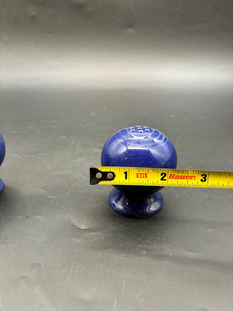 Vintage Fiesta Fiestaware Salt and Pepper Shakers Cobalt Blue Homer ...