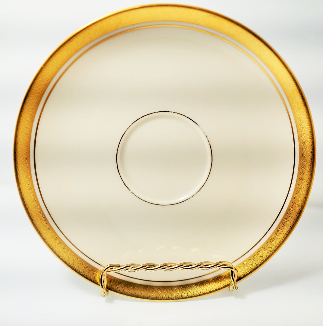 Vintage Pickard Palace Gold Rim Saucer Made in USA 6" - Etsy
