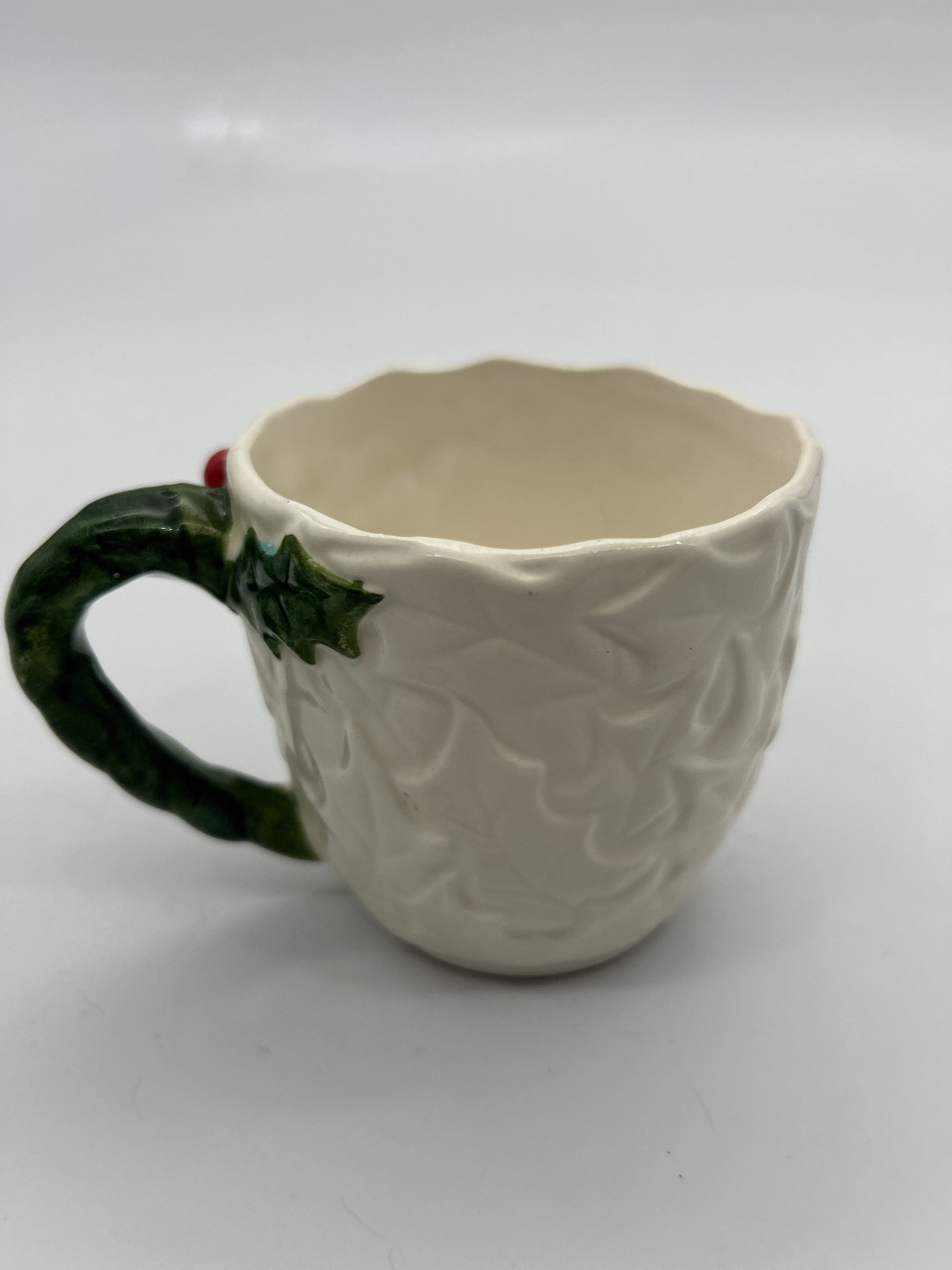 Lefton White Holly Berry #6066 1970/1971 Christmas Mug Cup Vintage - Etsy
