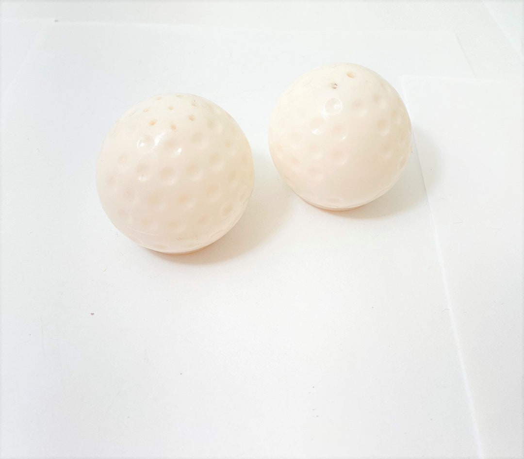 Vintage Golf Ball Salt and Pepper Shakers Golfer Golfing - Etsy