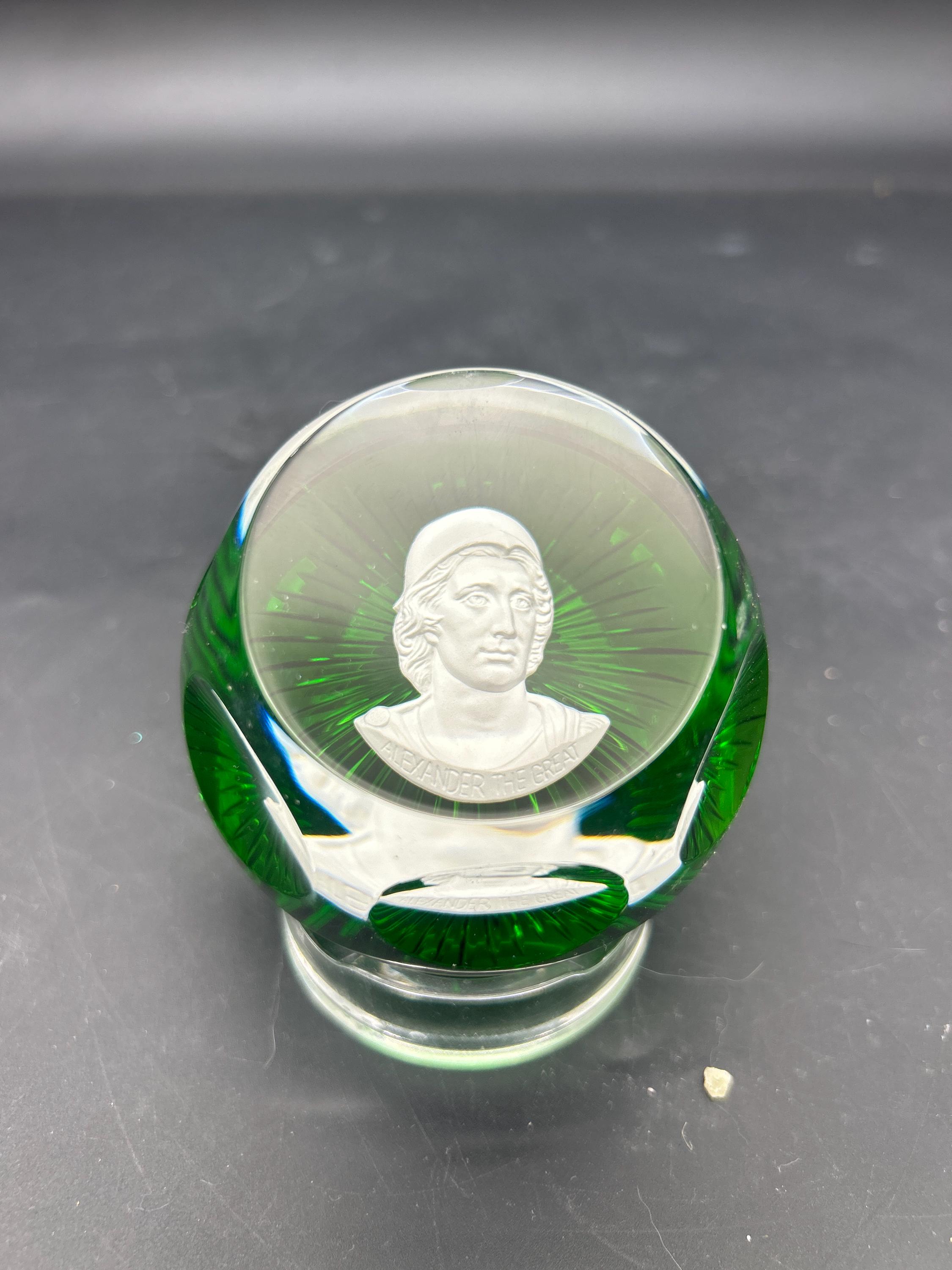 Napoleon Bonaparte 1976 Baccarat Franklin Mint Crystal Paperweight Rare ...
