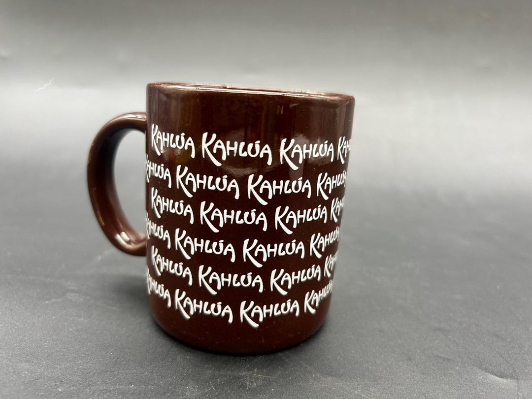 Vintage Kiln Craft Kahlua Mug - Brown & White Coffee Cup - Etsy