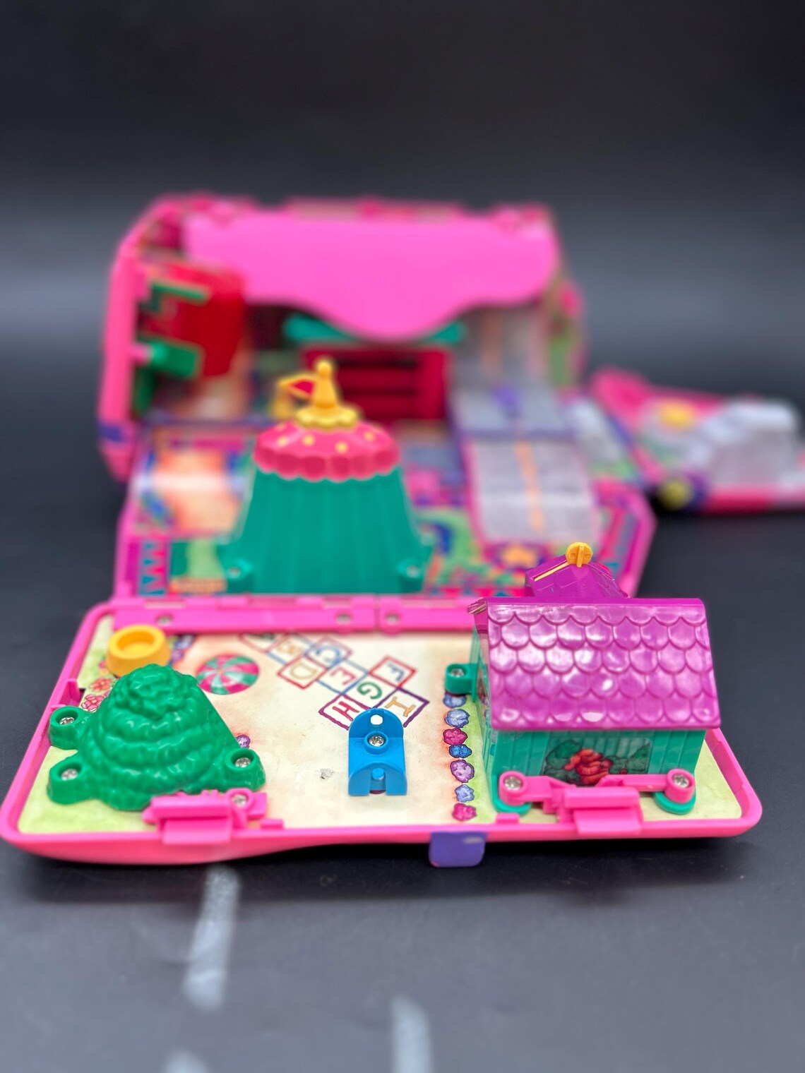 Vintage 1995 Pound Puppies Fold Out Bus Van Circus Playground Galoob - Etsy