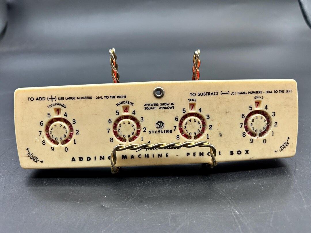 Vintage Sterling Plastics #565 Calculator Dial A Matic W/ Stylus and ...