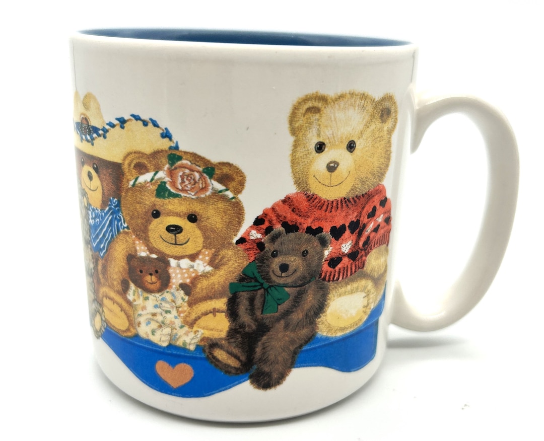 Vintage 1993 Creative Concepts Teddy Bear Mug Coffee Tea Cup Korea - Etsy