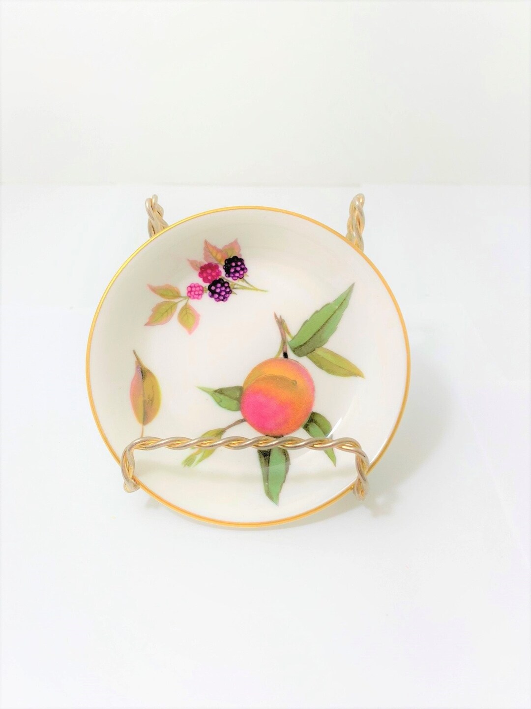Vintage Royal Worcester Arden 1974 Porcelain 4 Wide Coaster Peach Fbc ...