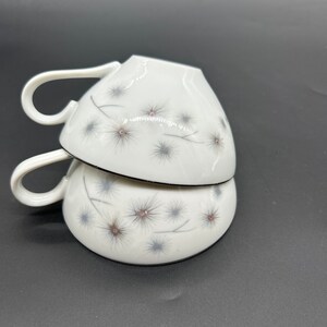 Set of 2 Creative Fine China Platinum Starburst 1014 Teacup - Etsy