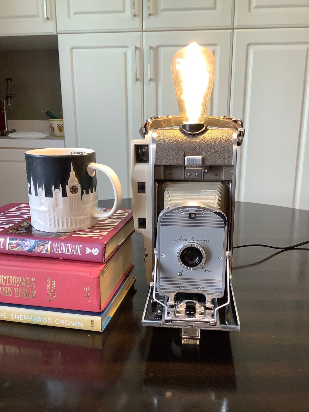 50s Polaroid Camera Lamp - Etsy
