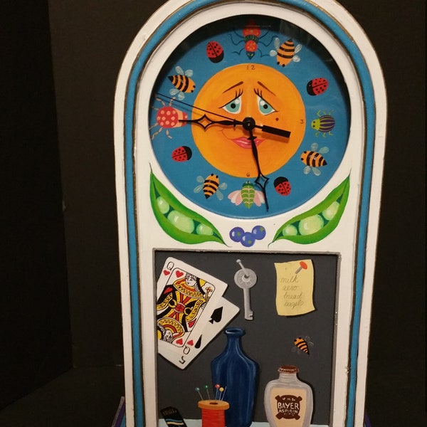 Hand Painted Clock - Etsy