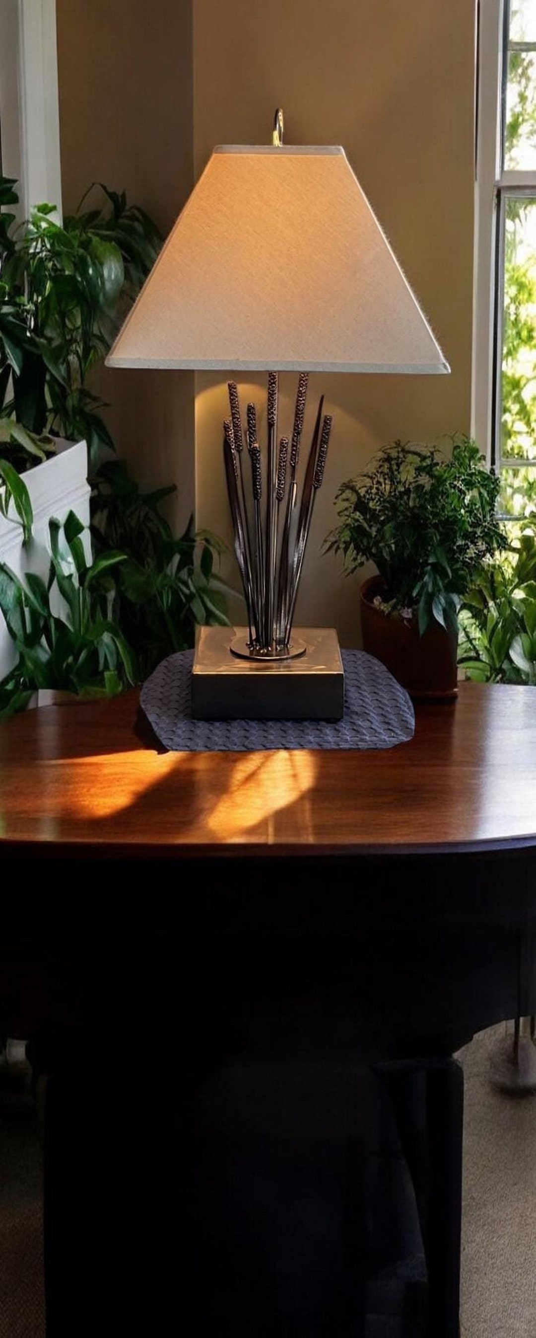 Cattail Touch Lamp - Etsy