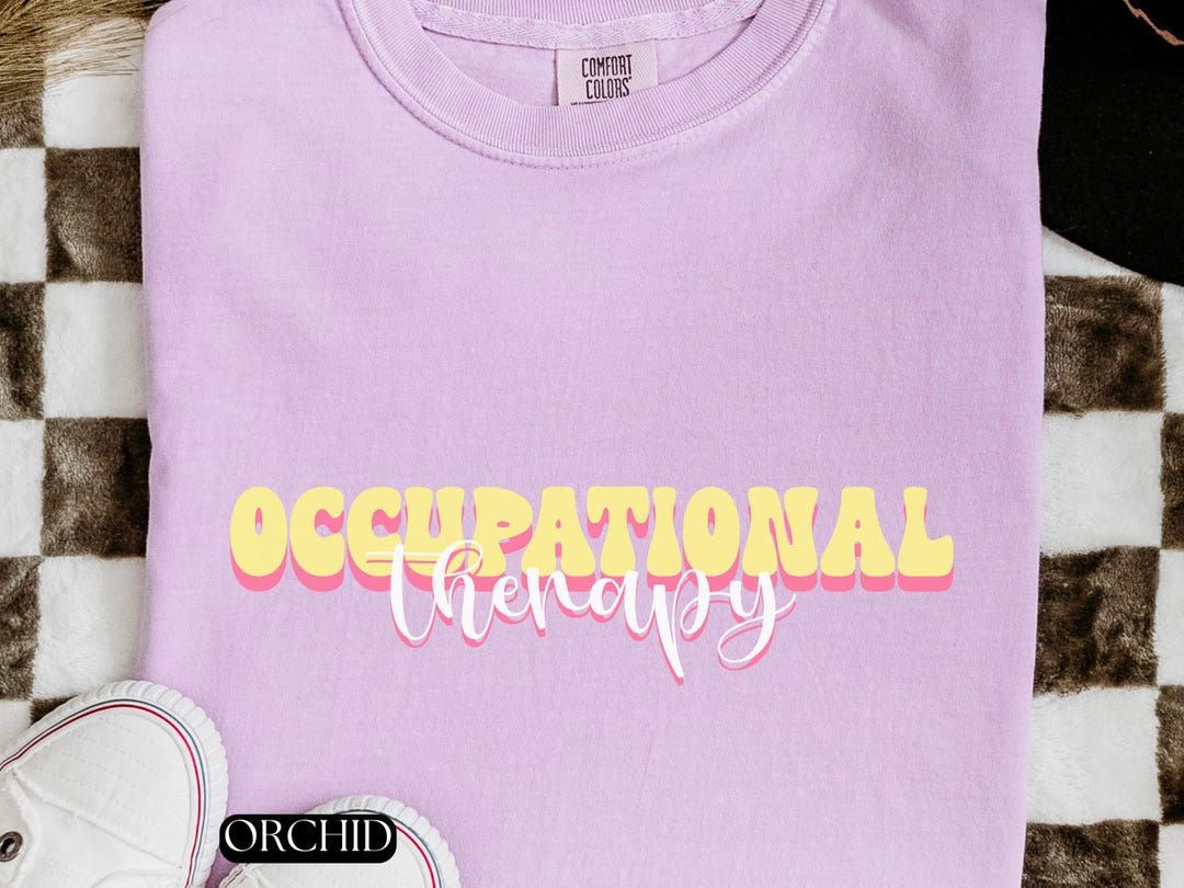 Retro Groovy Occupational Therapy Shirt | Colorful OT Shirt | OT ...