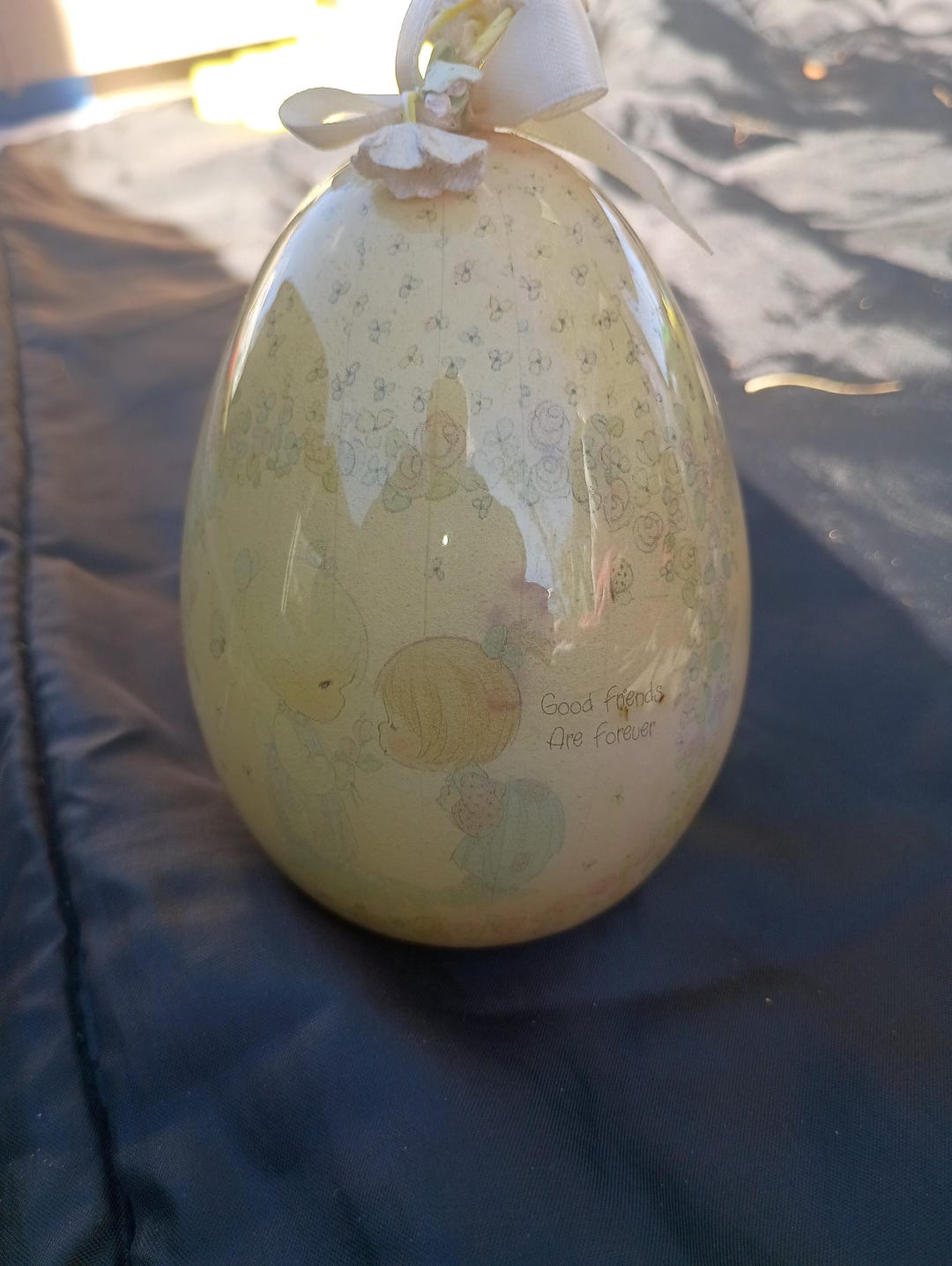 Vintage 1989 Precious Moments Egg - Good Friends Are Forever - Etsy